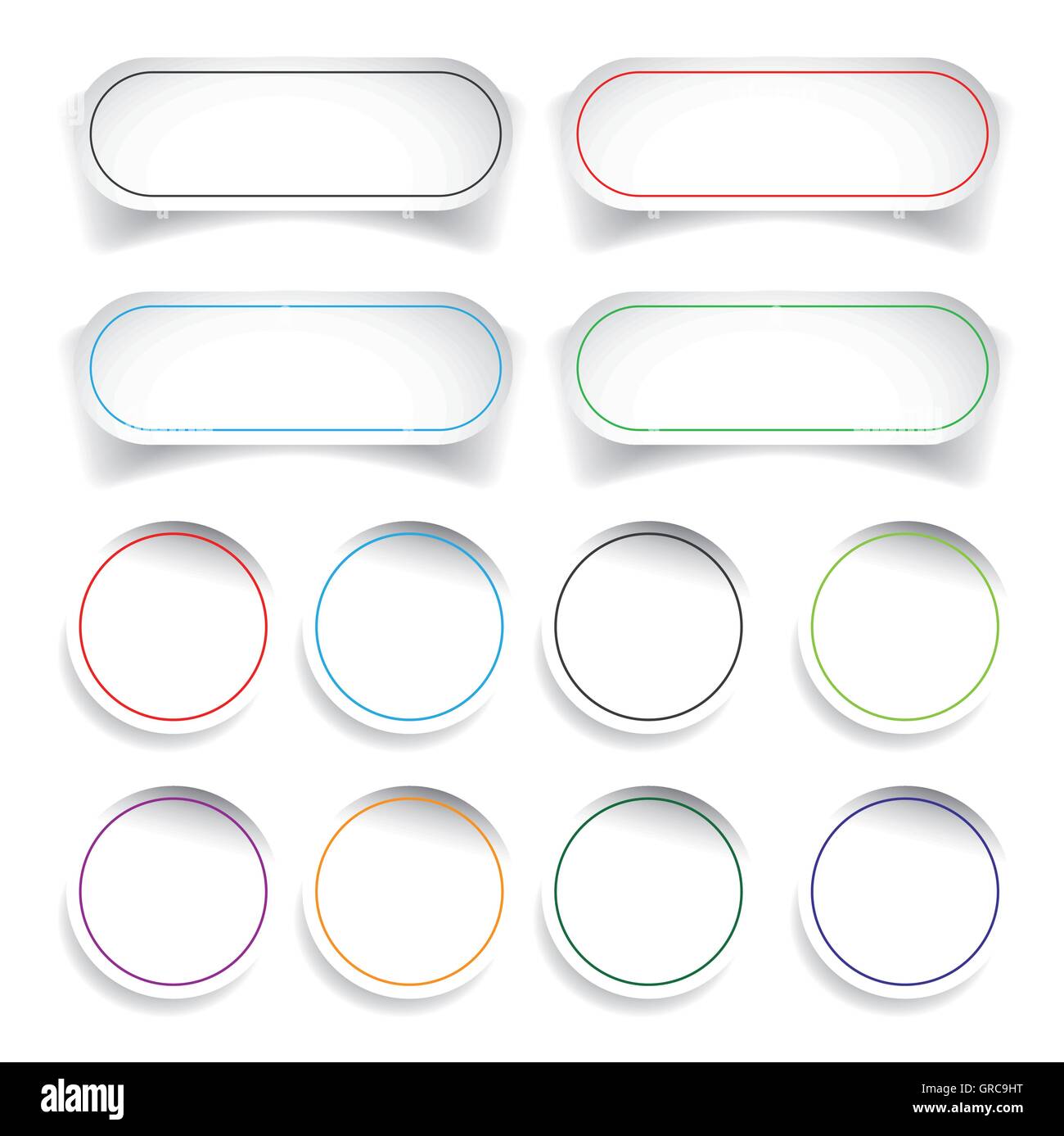Empty label stickers set Stock Vector Image & Art - Alamy