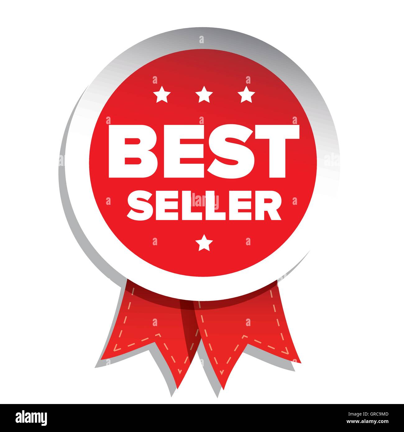Best Seller badge with red ribbon Stock Vector Image & Art - Alamy