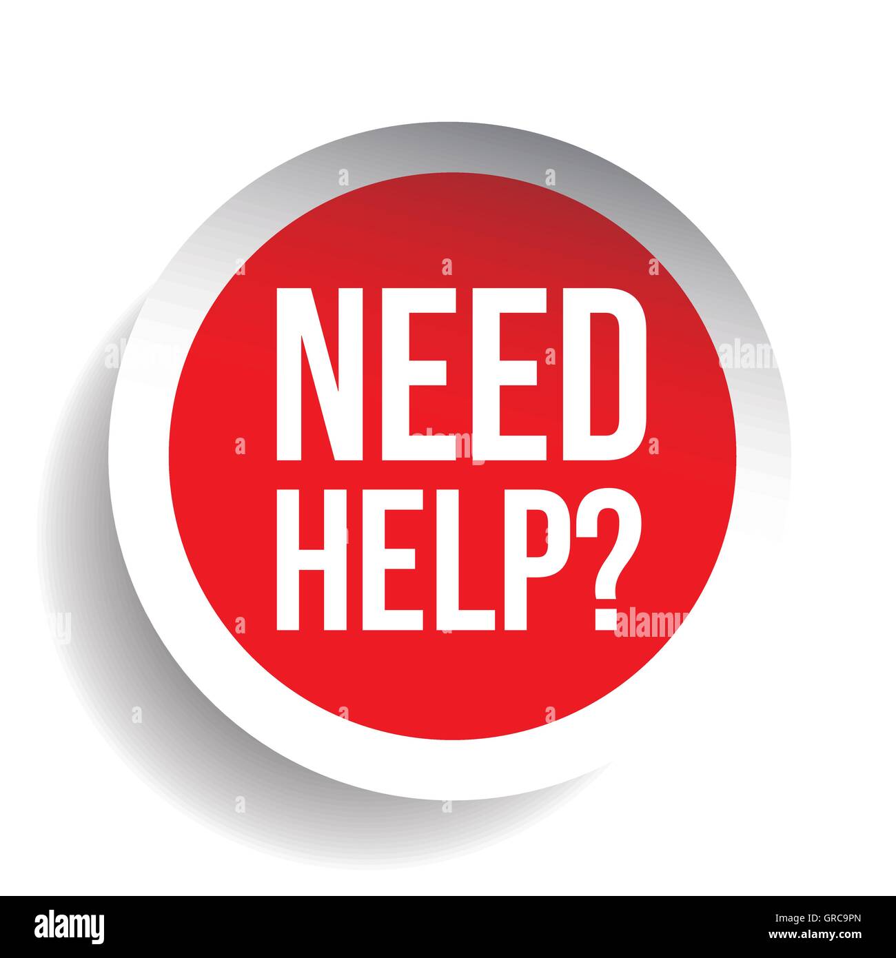 Need help? Question icon vector label Stock Vector Image & Art - Alamy