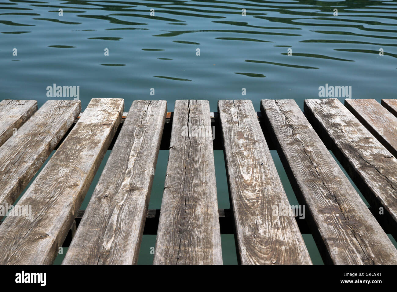 Board At The Mattsee Stock Photo - Alamy