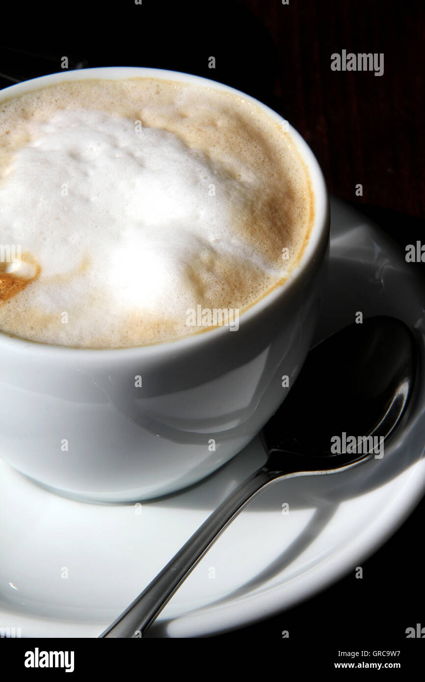Cup Of Cappuccino Stock Photo - Alamy