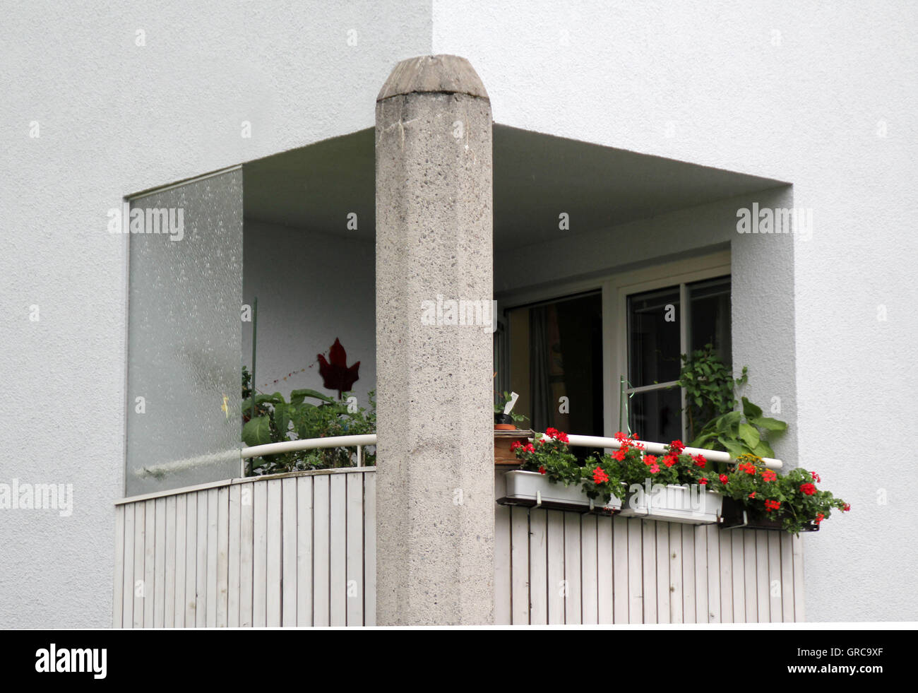 Loggia Of A Building Stock Photo - Alamy