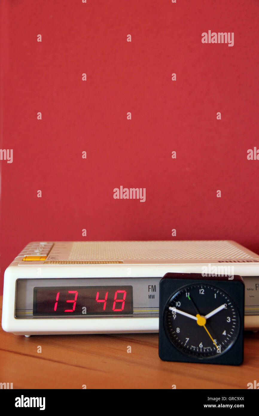 Clock Analog And Digital Stock Photo - Alamy