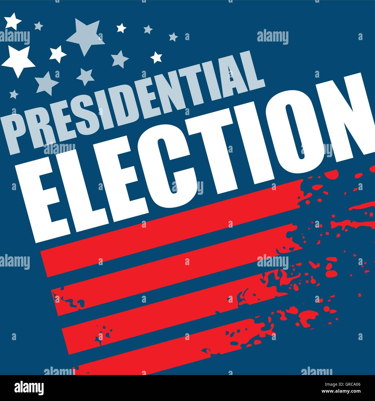 2016 USA presidential election poster. Vector illustration Stock Vector ...