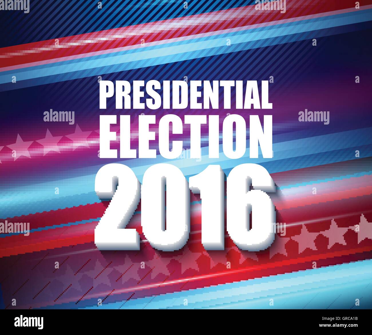 2016 USA presidential election poster. Vector illustration Stock Vector ...