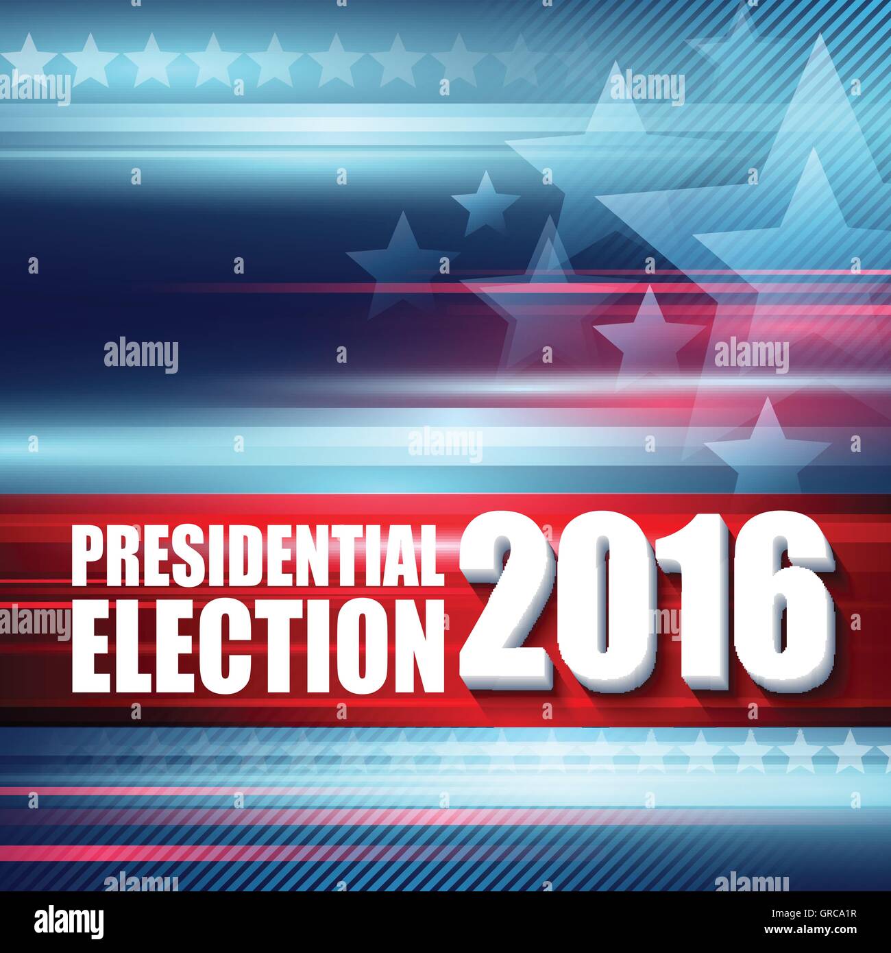 2016 USA presidential election poster. Vector illustration Stock Vector ...