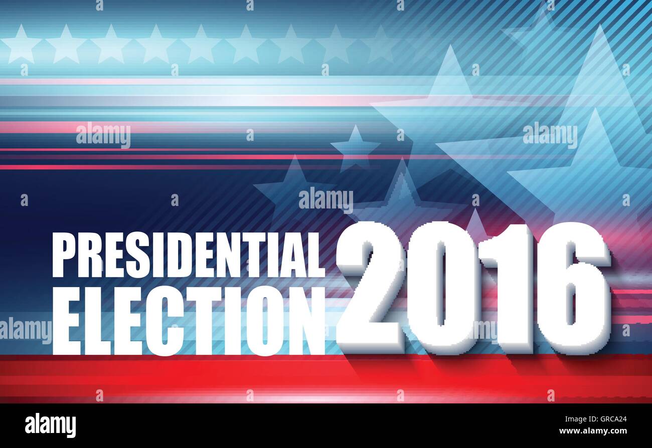 2016 USA presidential election poster. Vector illustration Stock Vector ...
