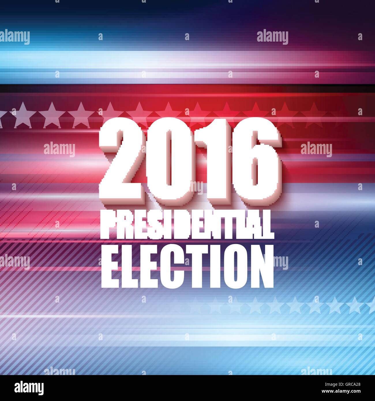 2016 USA presidential election poster. Vector illustration Stock Vector ...