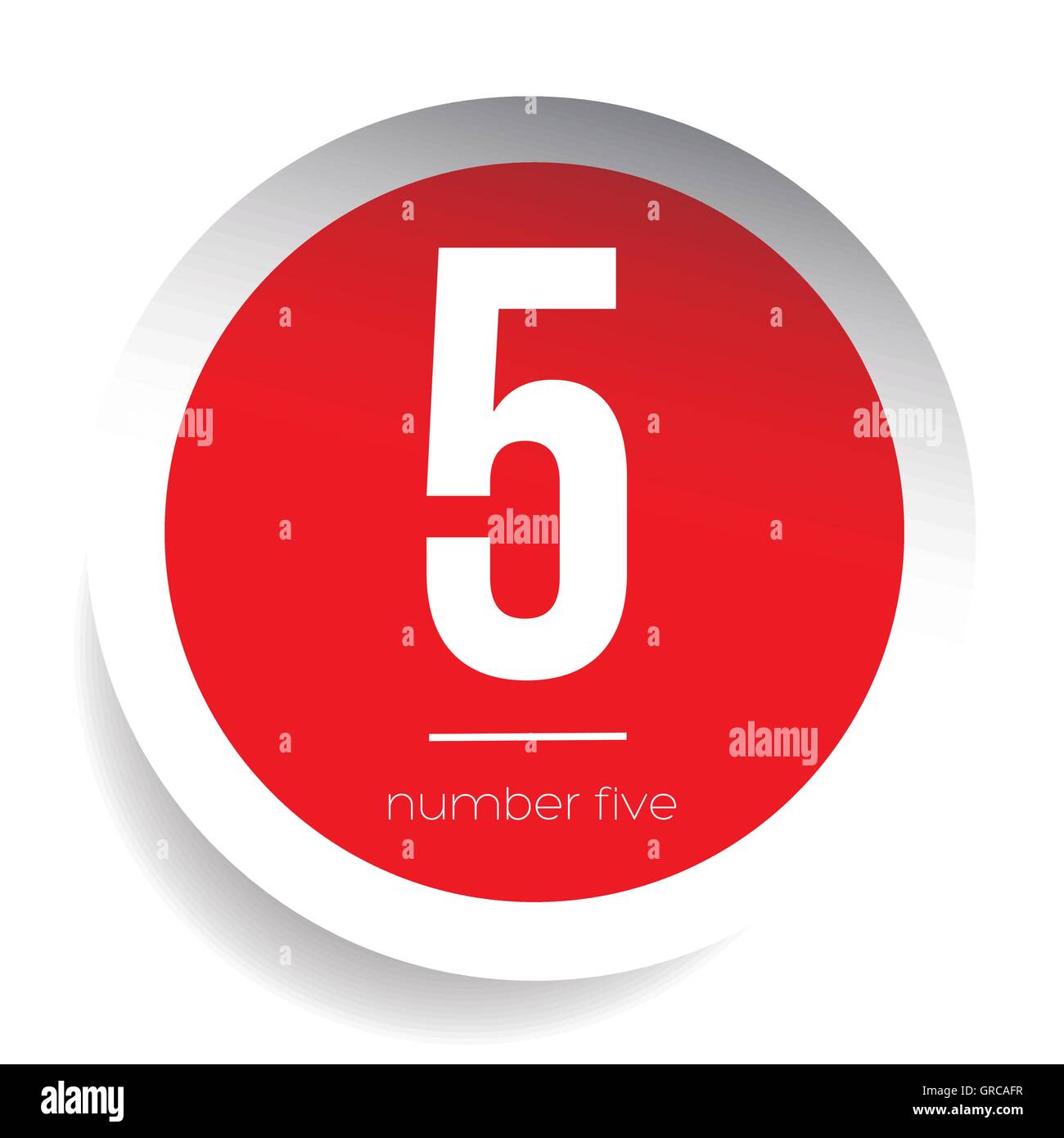 Bubble number five Cut Out Stock Images & Pictures - Alamy