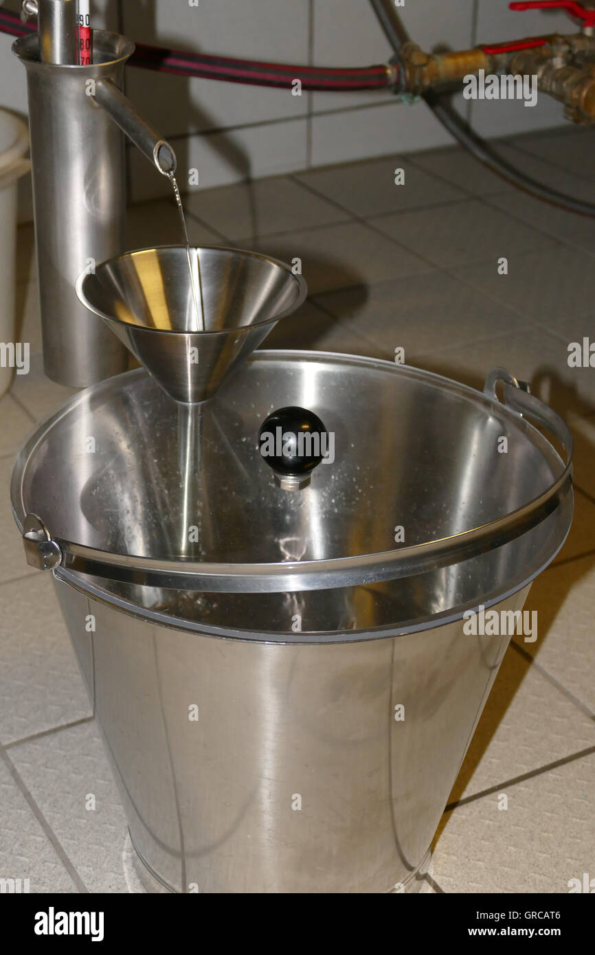 In The Fruit Distillery In Großheirath, Neuses To The Oaks, The Alcohol ...