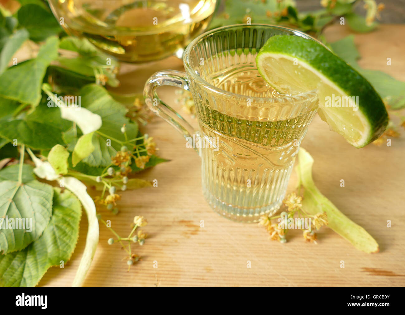 Lime Blossom Tea Stock Photo - Alamy