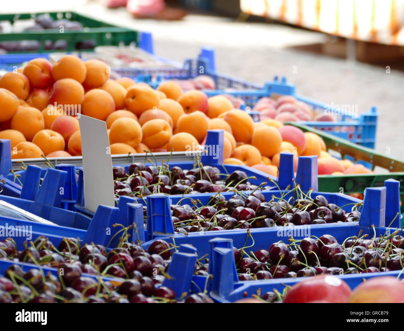 Shopping At The Weekly Market, Fruits Stock Photo - Alamy
