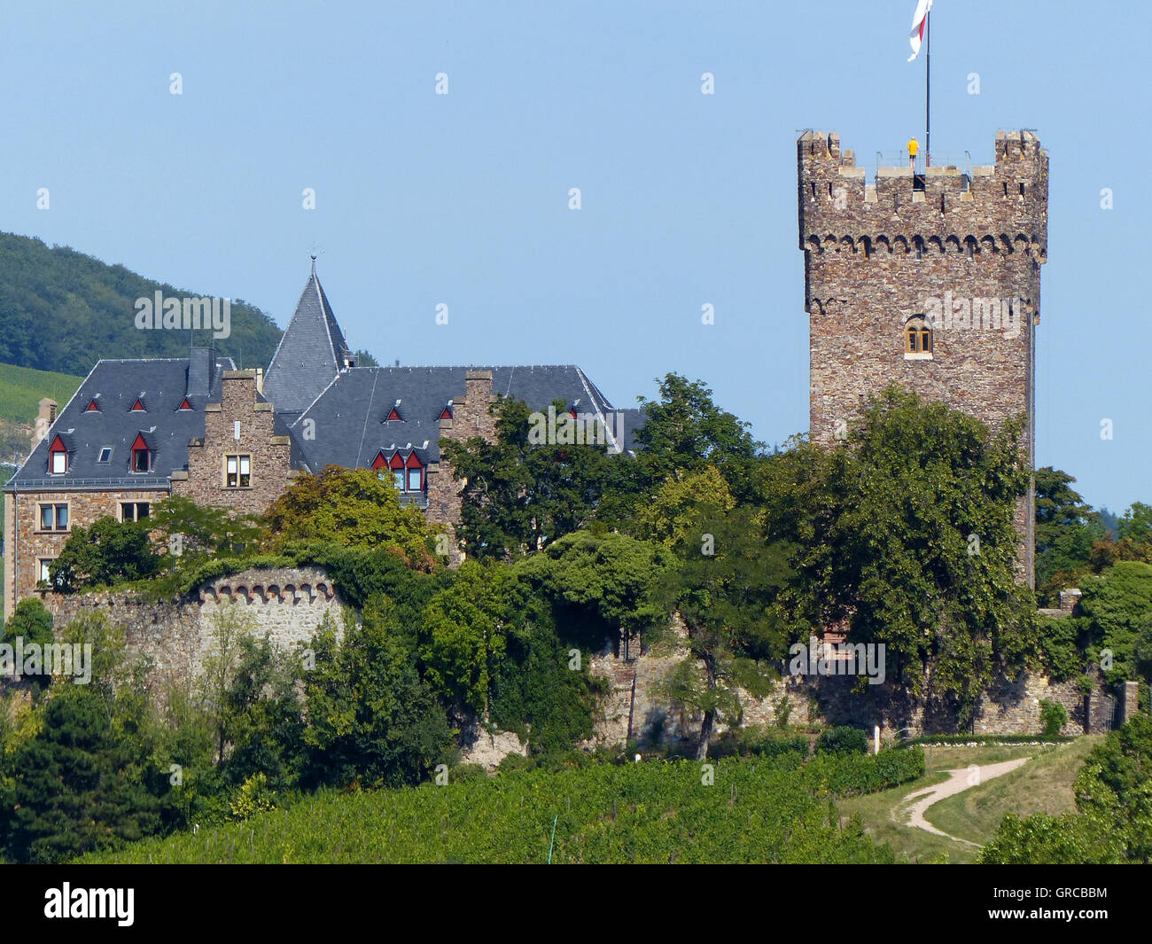 Castle Klopp, Bingen, Rhineland Palatinate, Germany Stock Photo - Alamy
