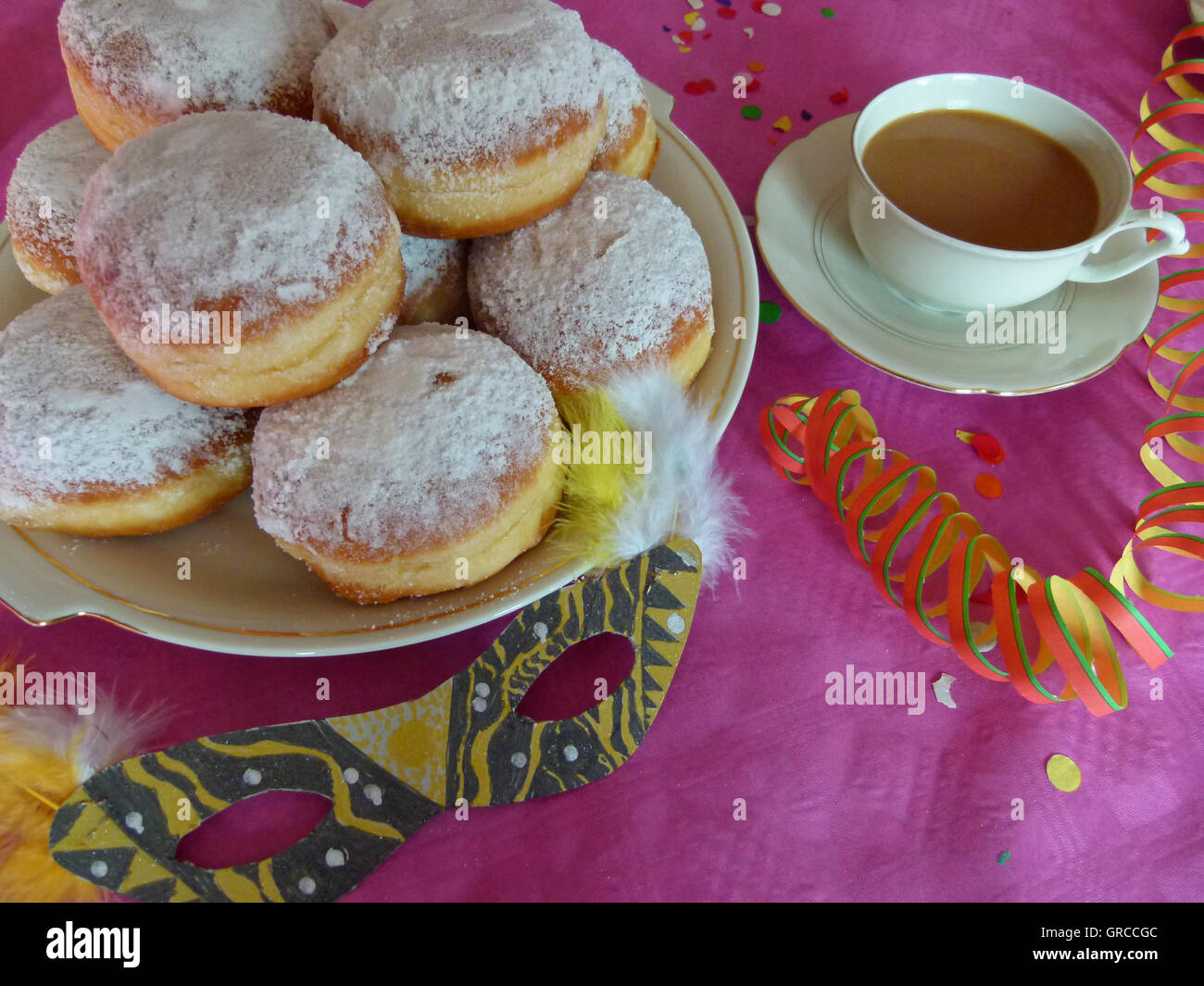 Carnival, Silvester, Donuts Stock Photo - Alamy