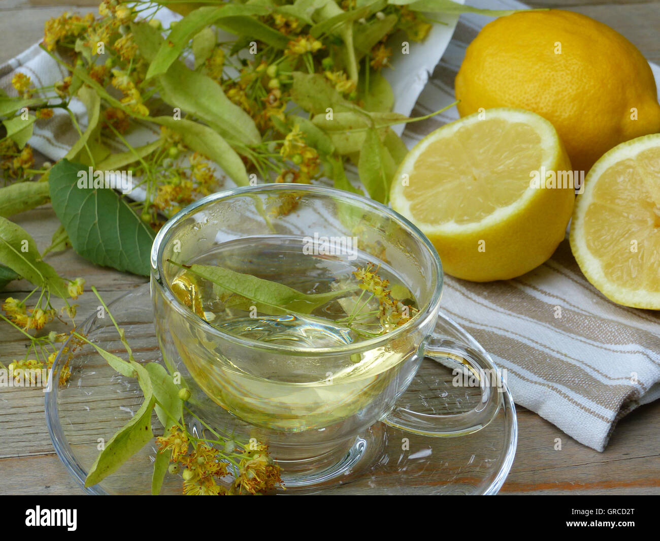 Lime Blossom Tea Stock Photo - Alamy