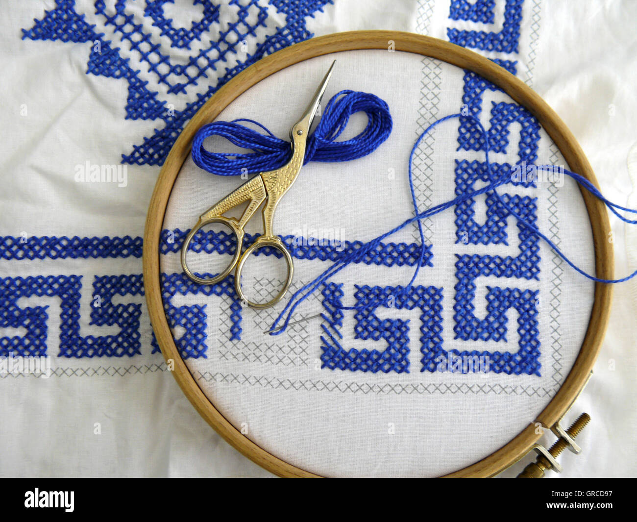 Embroidery frames hi-res stock photography and images - Alamy