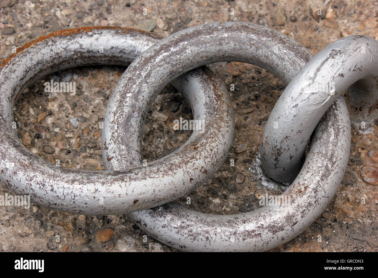 Iron Rings, Mounting Rings Of Iron On The Shore Stock Photo - Alamy