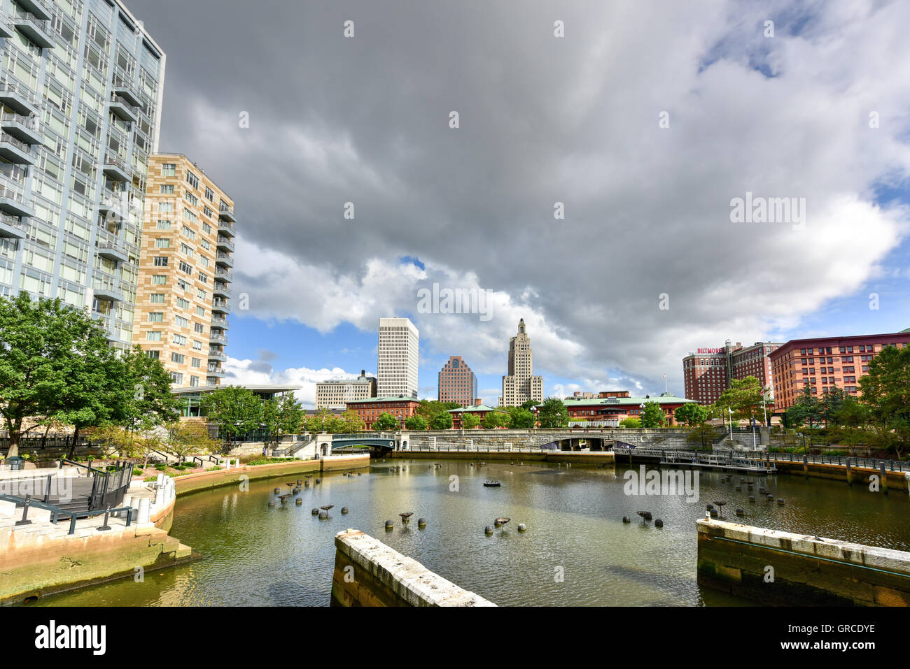 Providence, Rhode Island cityscape at Waterplace Park Stock Photo - Alamy