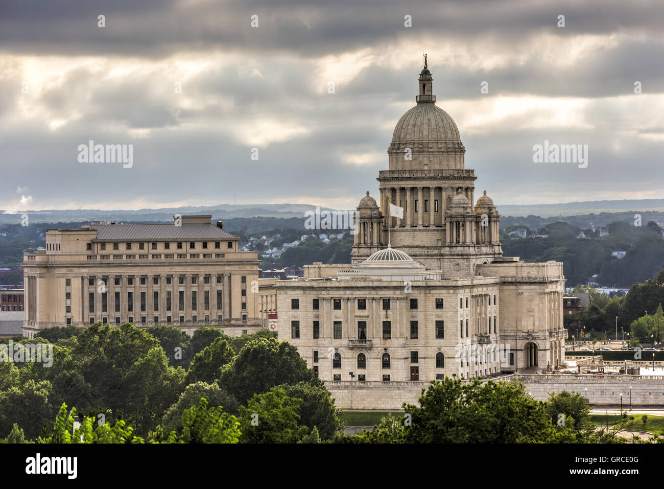 The Rhode Island State House, the capitol of the U.S. state of Rhode ...