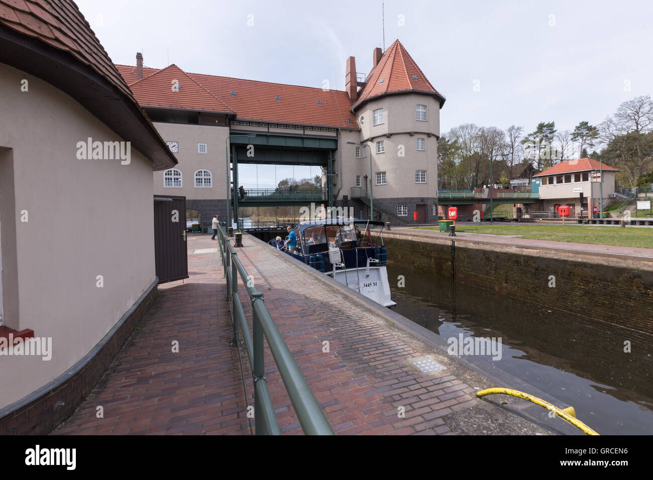 One Of The Two Sluice Trough In Kleinmachnow Stock Photo - Alamy