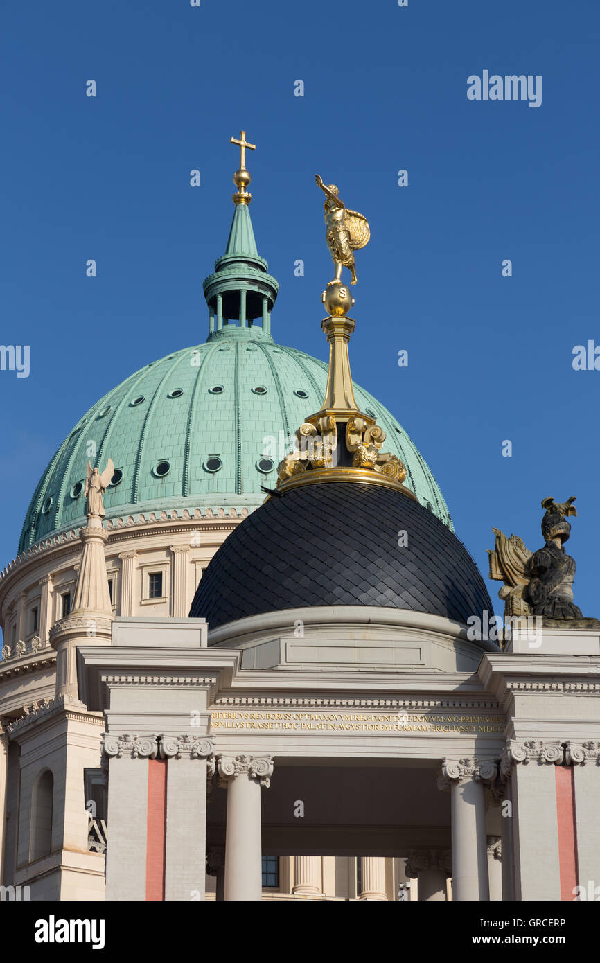 Fortuna Portal And Nikolai Church Tower Next To Each Other Stock Photo ...