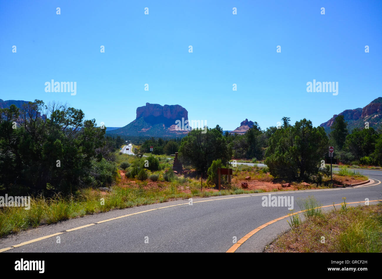 Road in Zion Stock Photo - Alamy