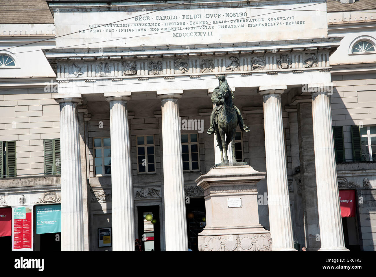 The Teatro Carlo Felice is the opera house of Genoa, Italy,used for ...