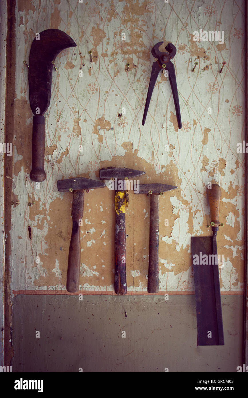 Old Hand Tool Stock Photo - Alamy