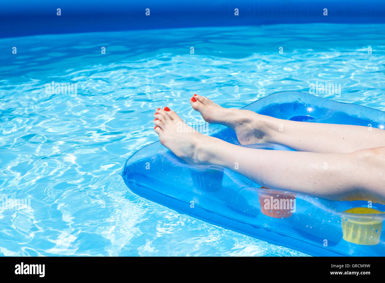 Chill Out In The Pool Stock Photo - Alamy