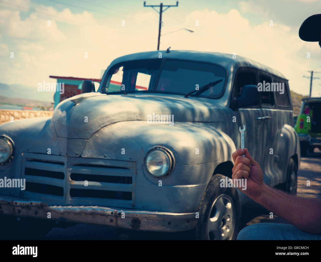 Vintage car driver hi-res stock photography and images - Alamy