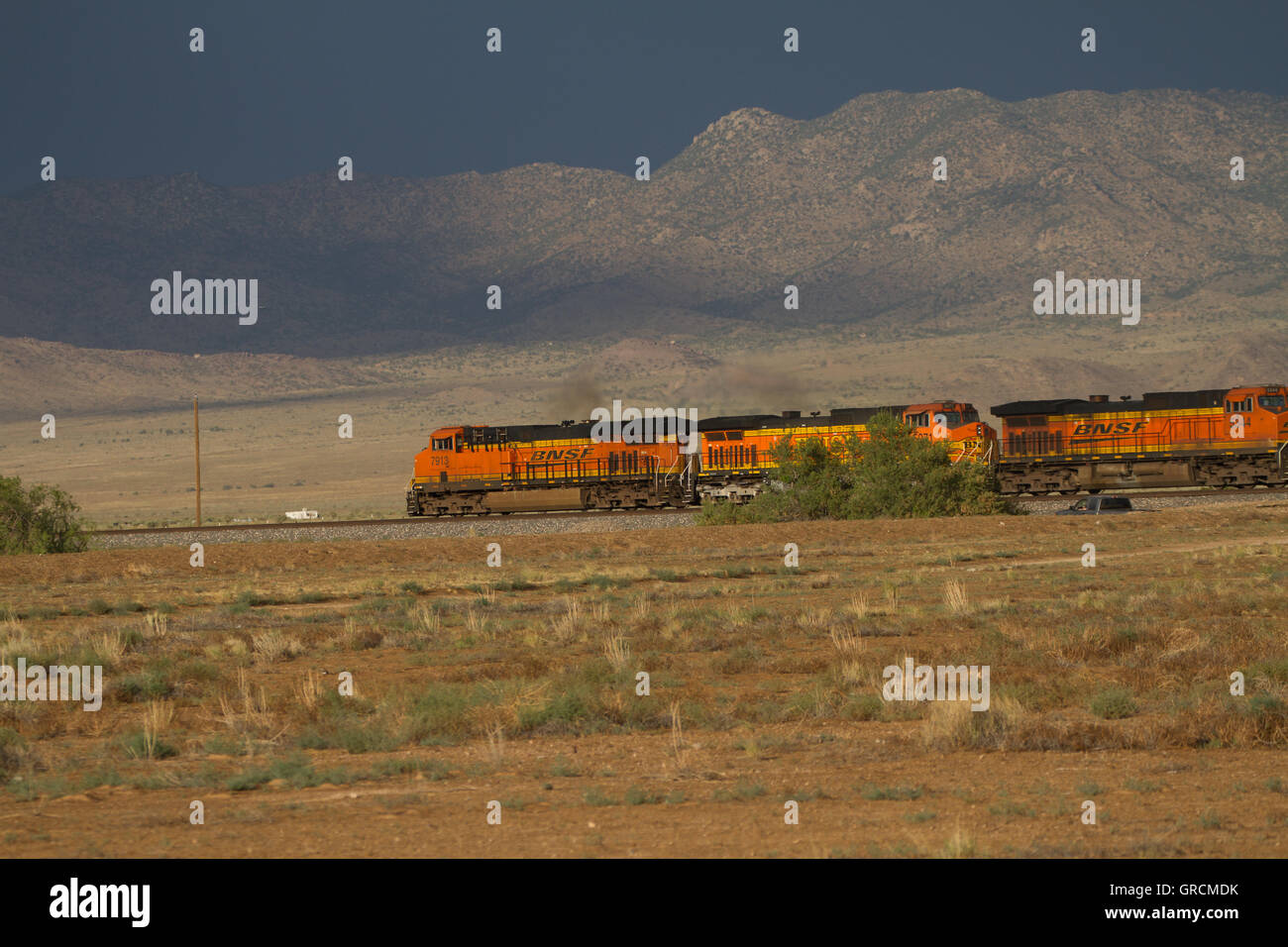 Desert freight train hi-res stock photography and images - Alamy
