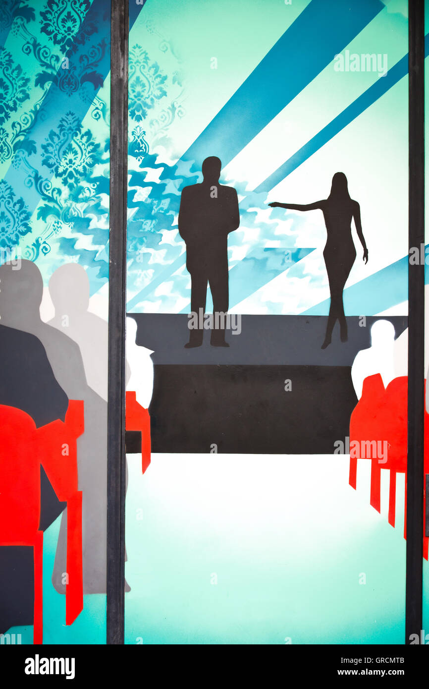 Icon Image, Self-Presentation, Stage, Public Stock Photo - Alamy