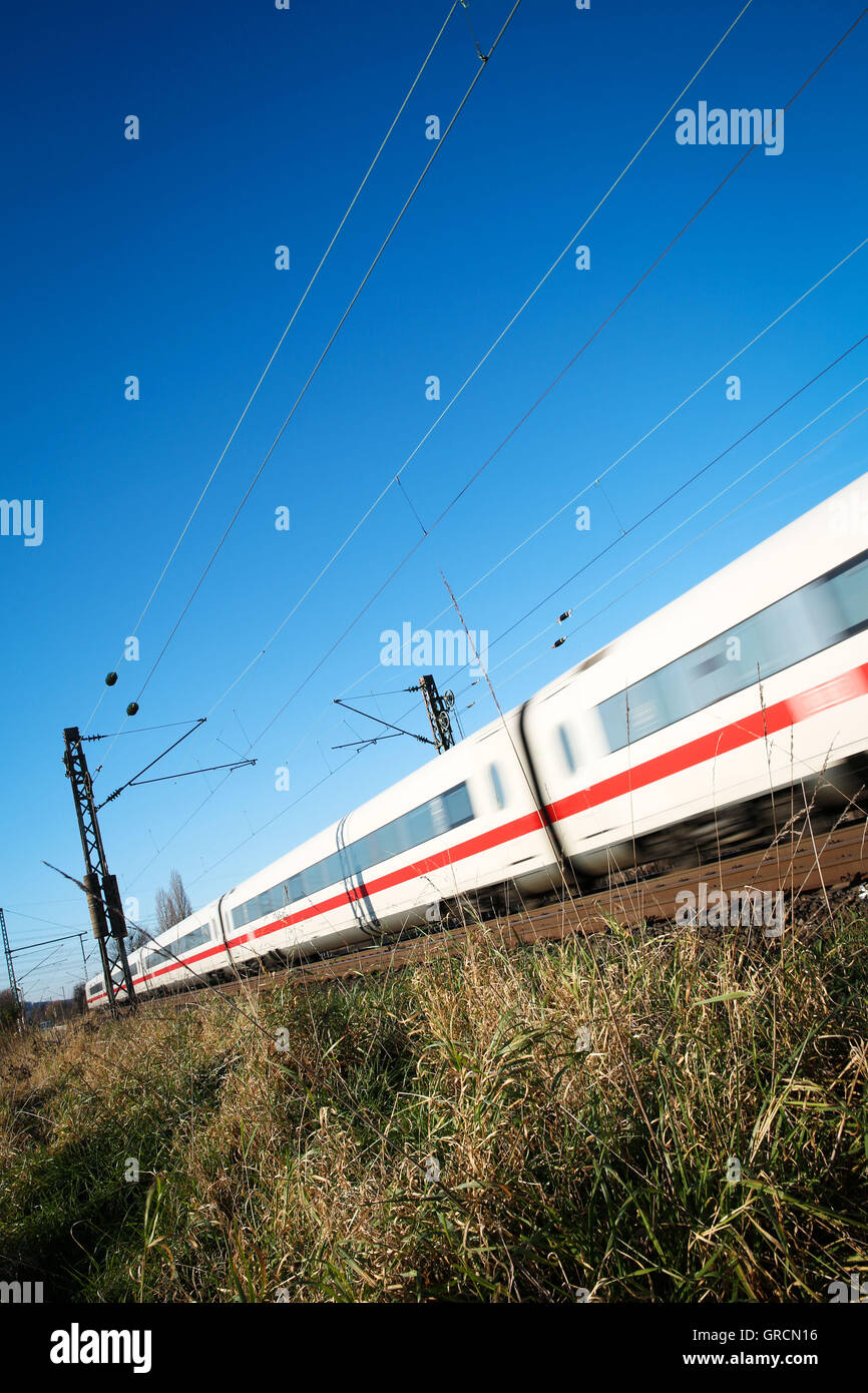 Propelled Intercity Train Stock Photo - Alamy