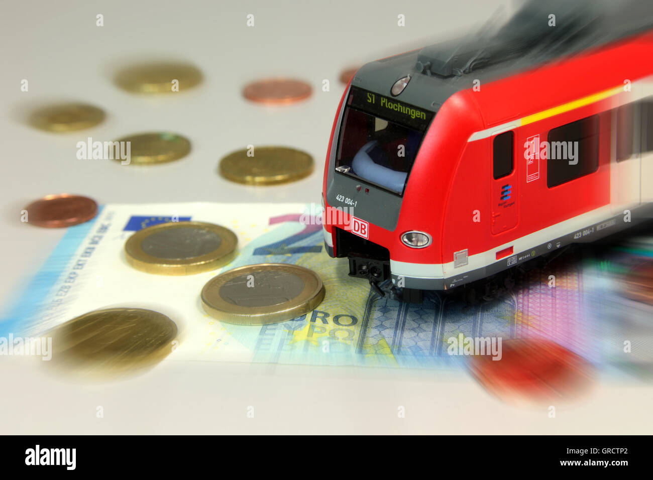 Railway Ticket Fares Increase Regional Commuter Train With Euro Bills ...