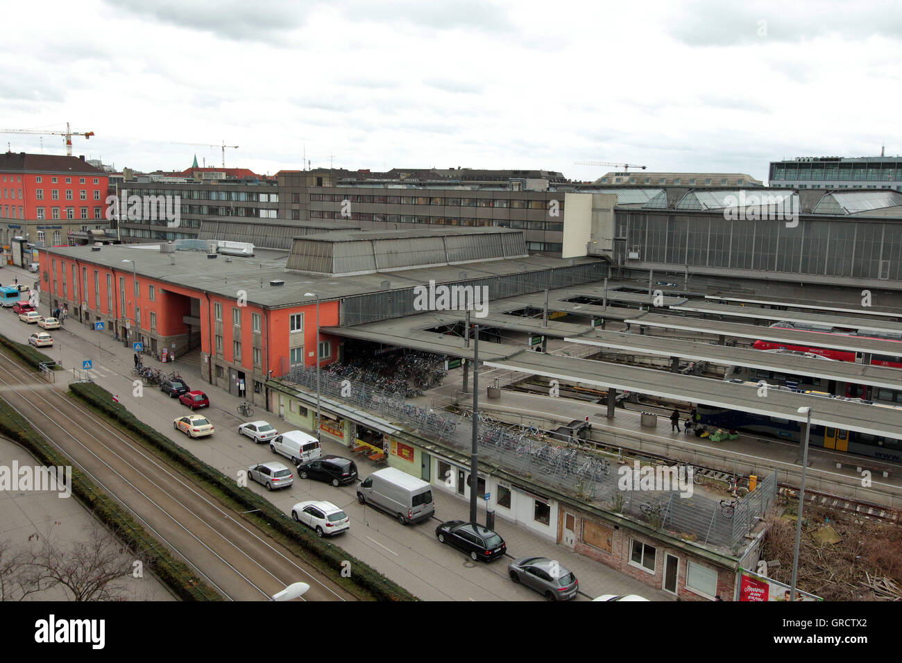Track side station road hi-res stock photography and images - Alamy
