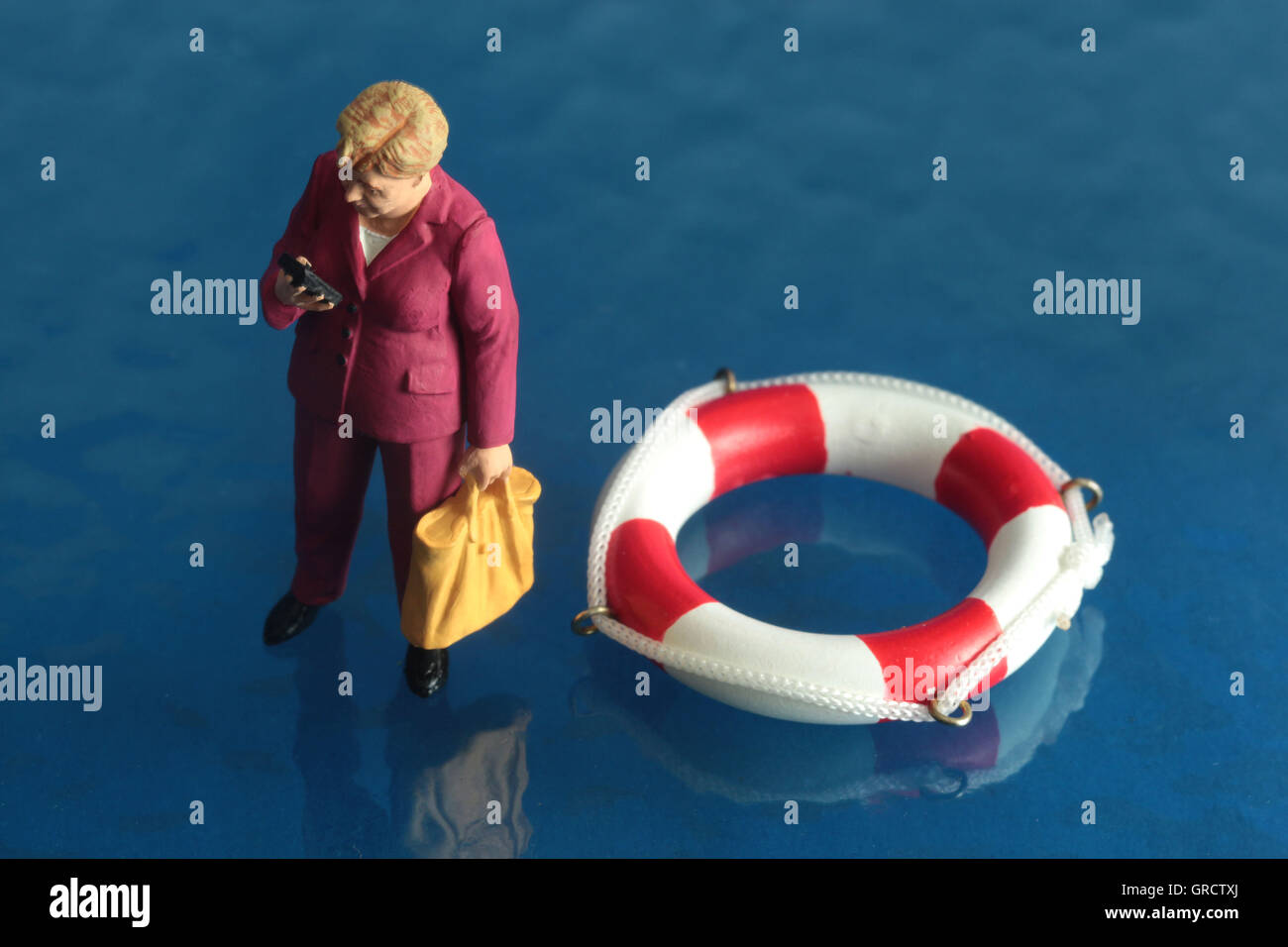 Chancellor Angela Merkel Of Germany Walking On Water Stock Photo - Alamy