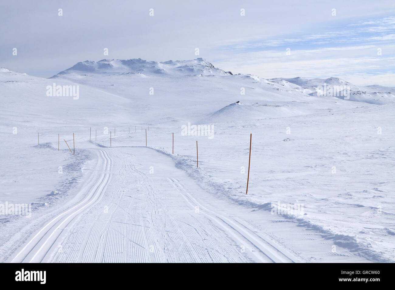 Ski Resort In Hovden Stock Photo - Alamy