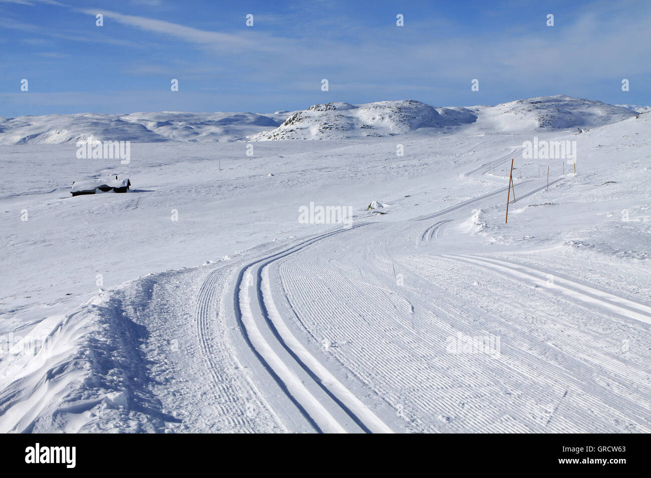 Ski Resort In Hovden Stock Photo - Alamy