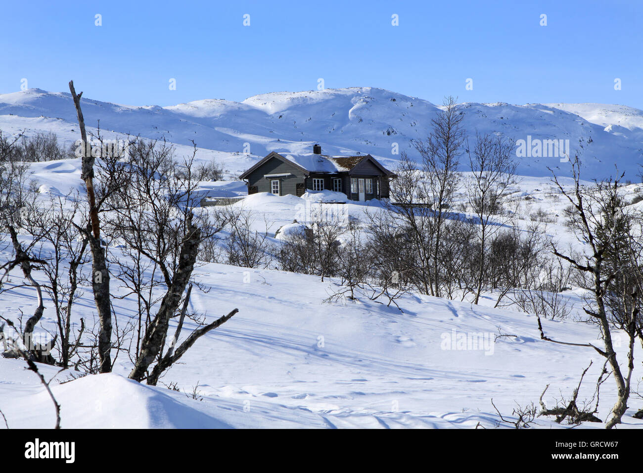 Ski Resort In Hovden Stock Photo - Alamy
