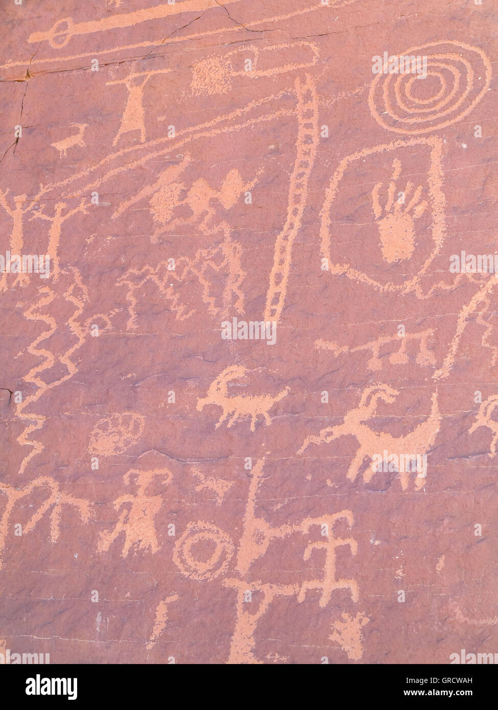 Prehistoric cave art symbols hi-res stock photography and images - Alamy