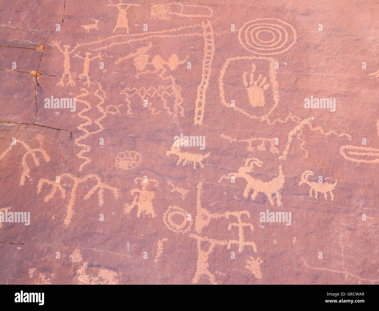 Prehistoric rock art human hi-res stock photography and images - Alamy