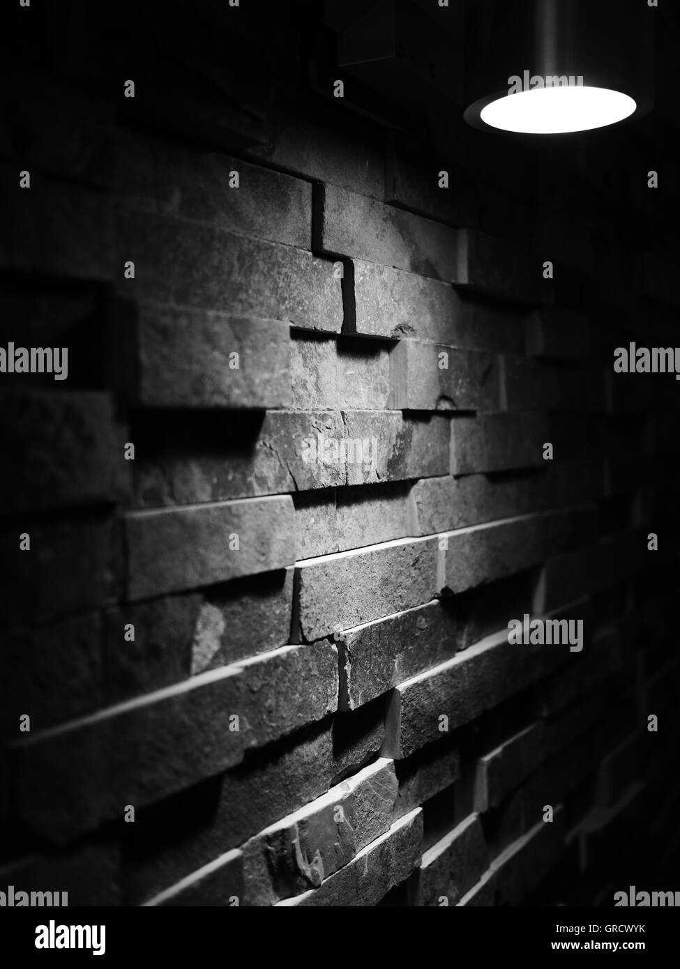 Light colour stone wall Black and White Stock Photos & Images - Alamy