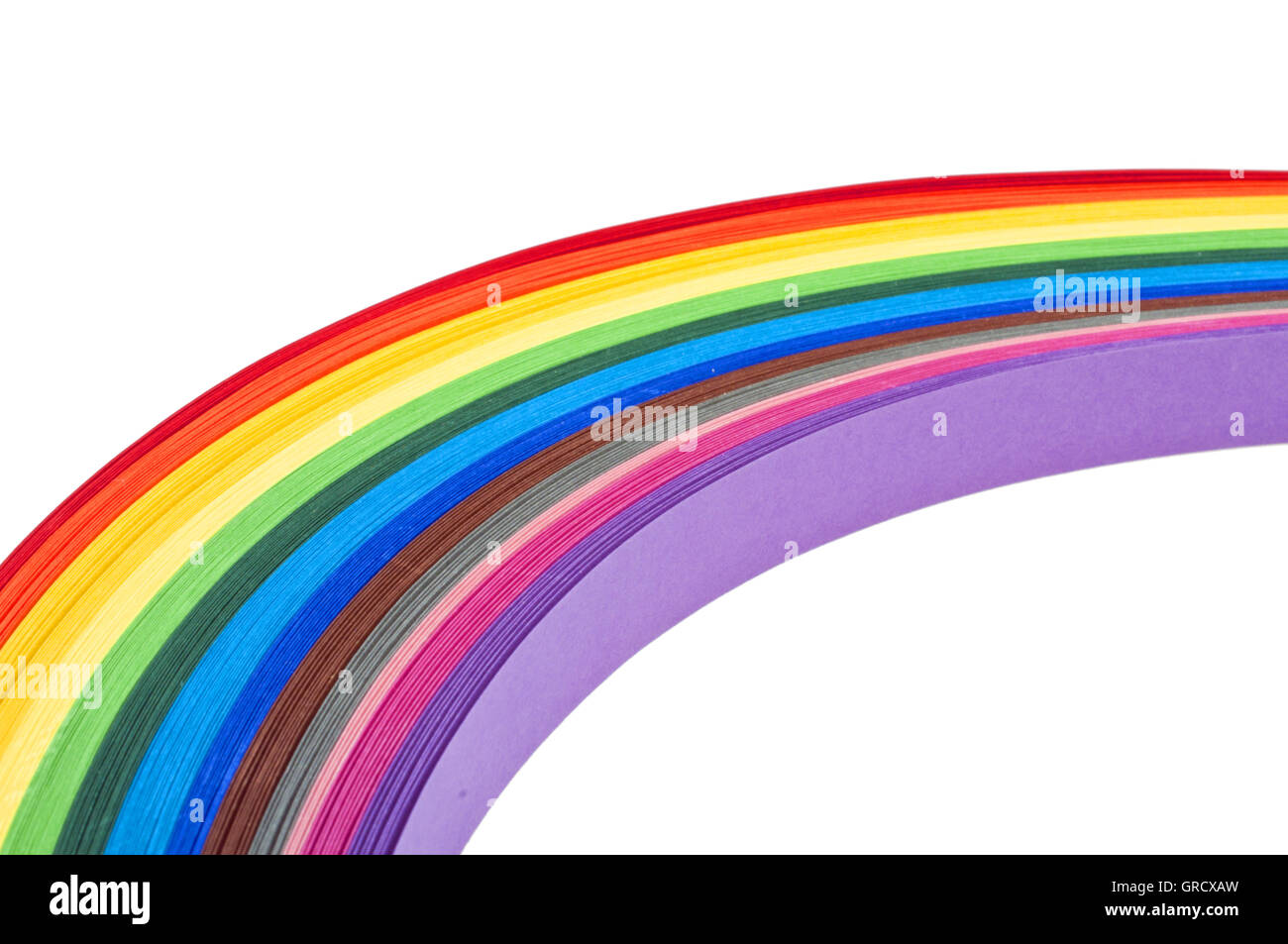 Some Strips Of Colorful Paper Stock Photo - Alamy