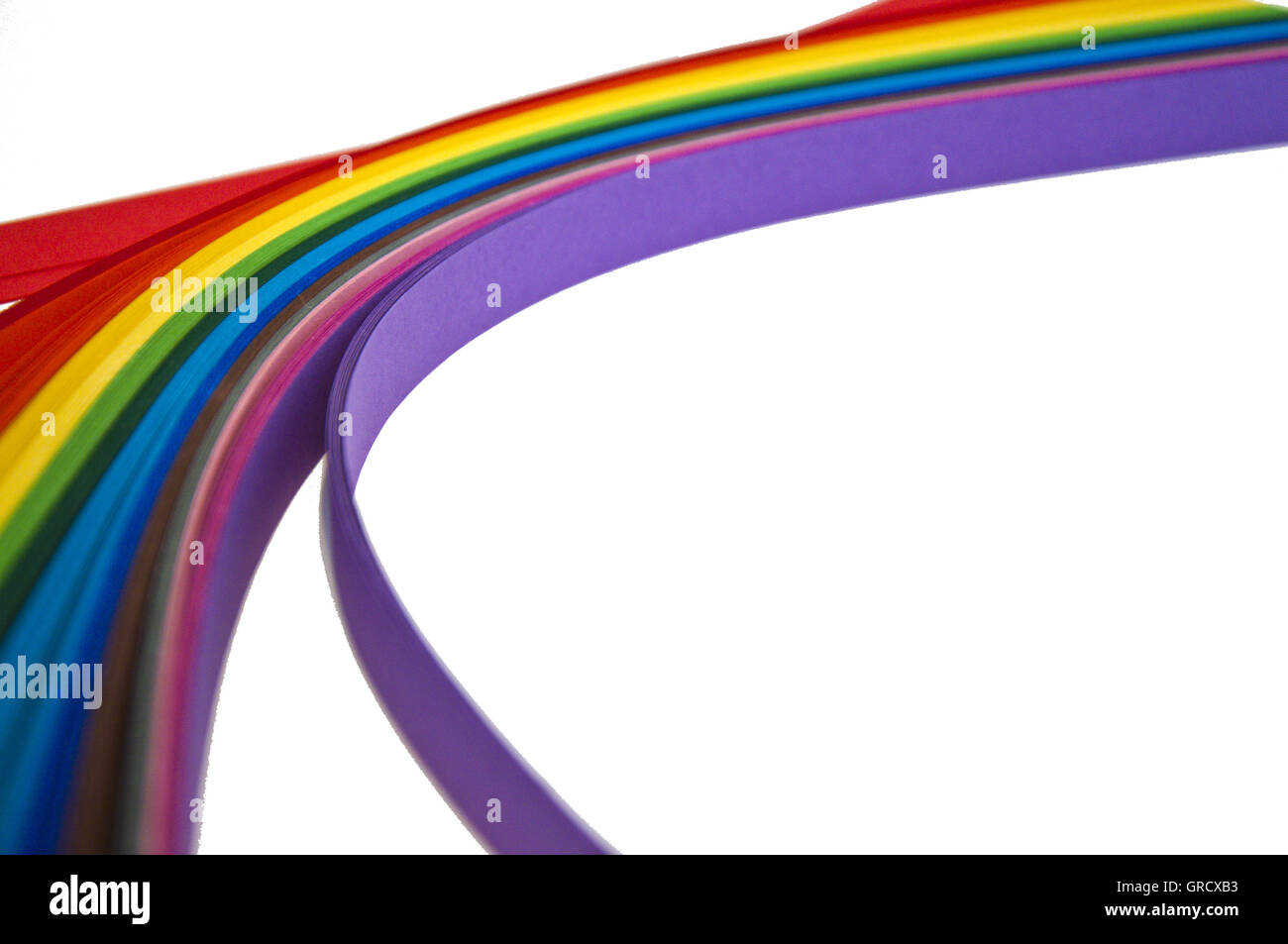 Strips Of Colorful Paper Stock Photo - Alamy