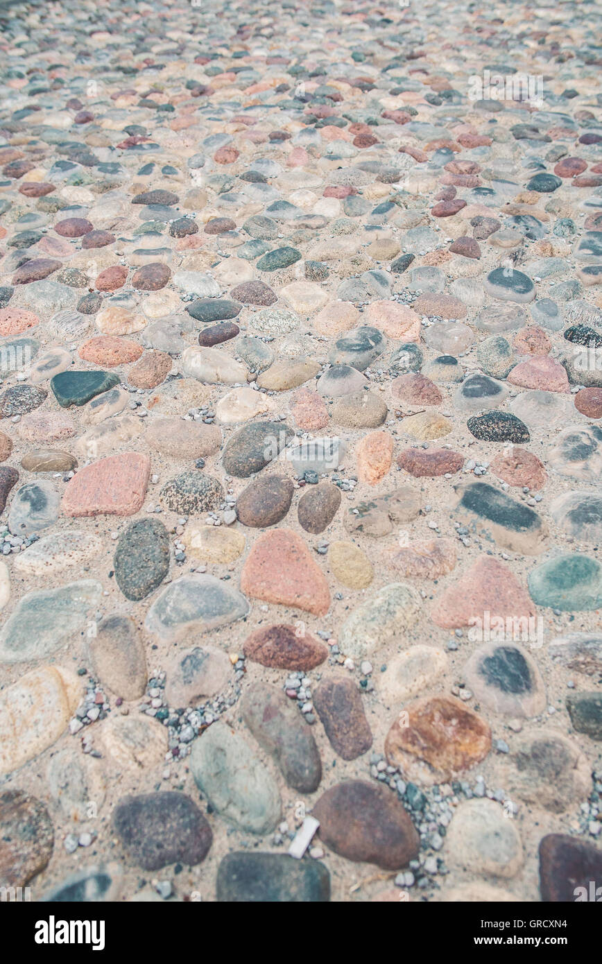 Pebble stone pavement hi-res stock photography and images - Alamy
