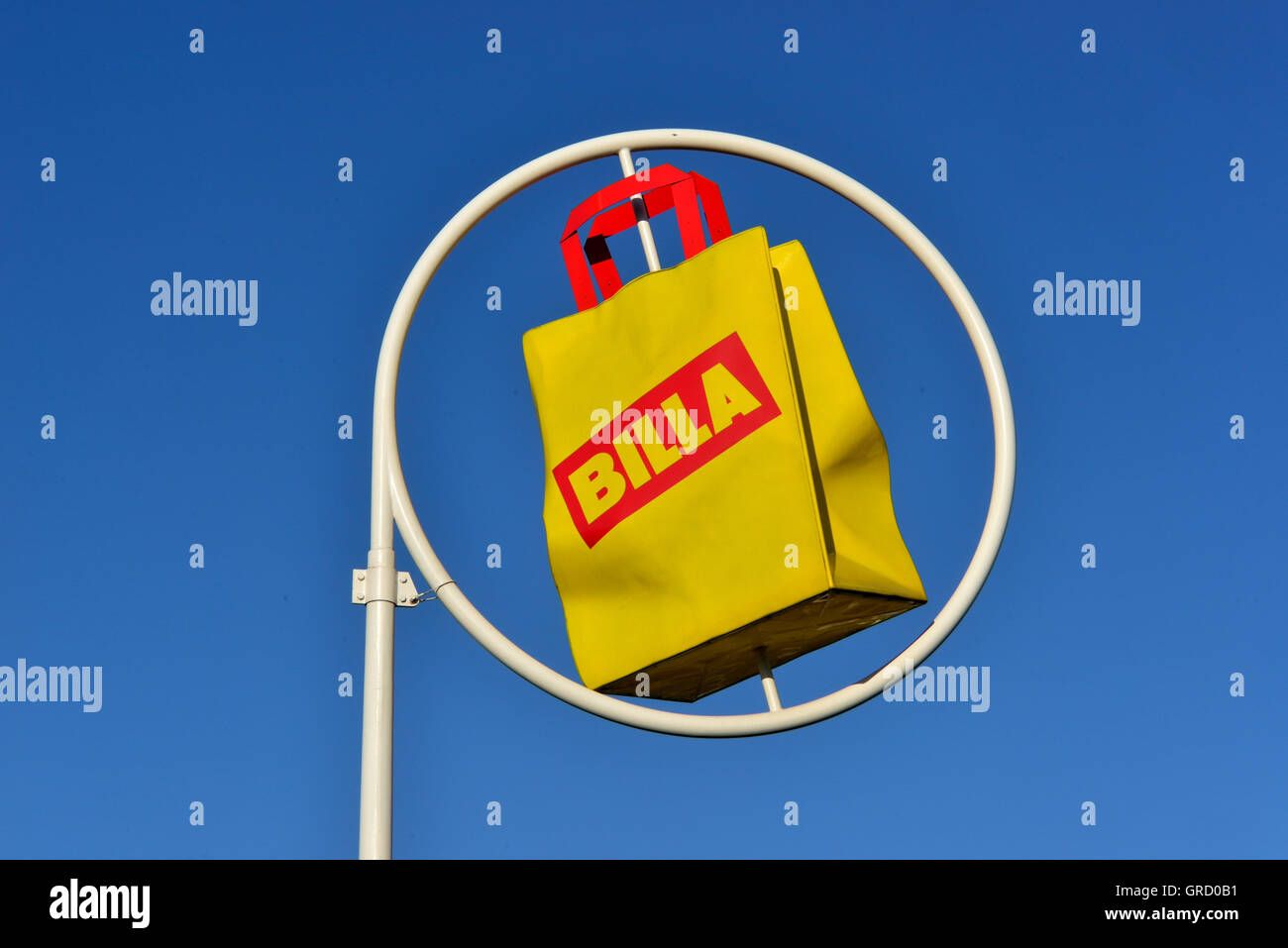Sign supermarket chain billa hi-res stock photography and images - Alamy