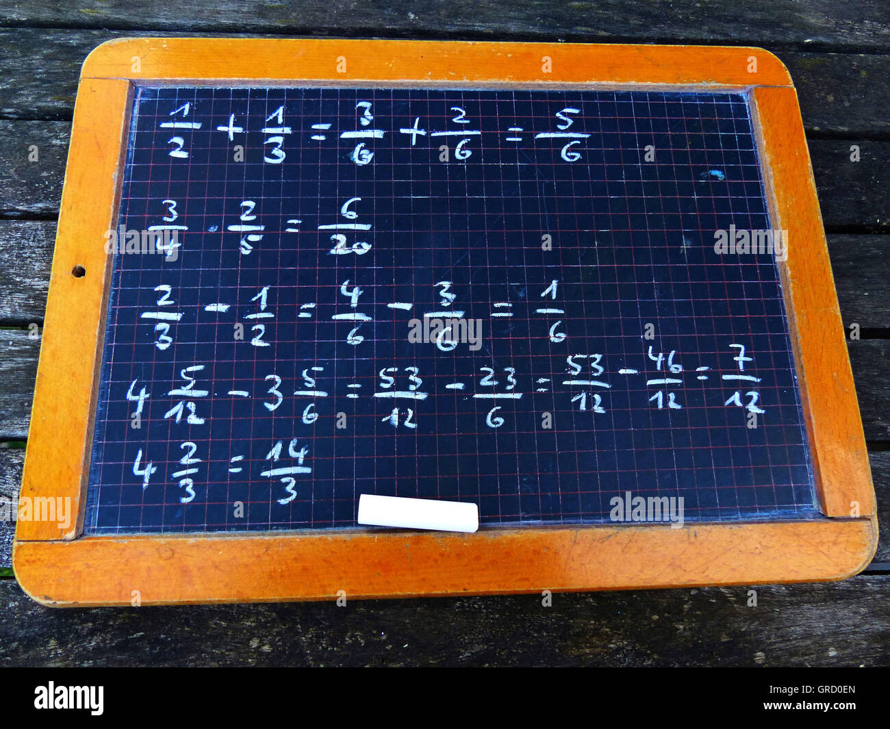 Fractions math hi-res stock photography and images - Alamy