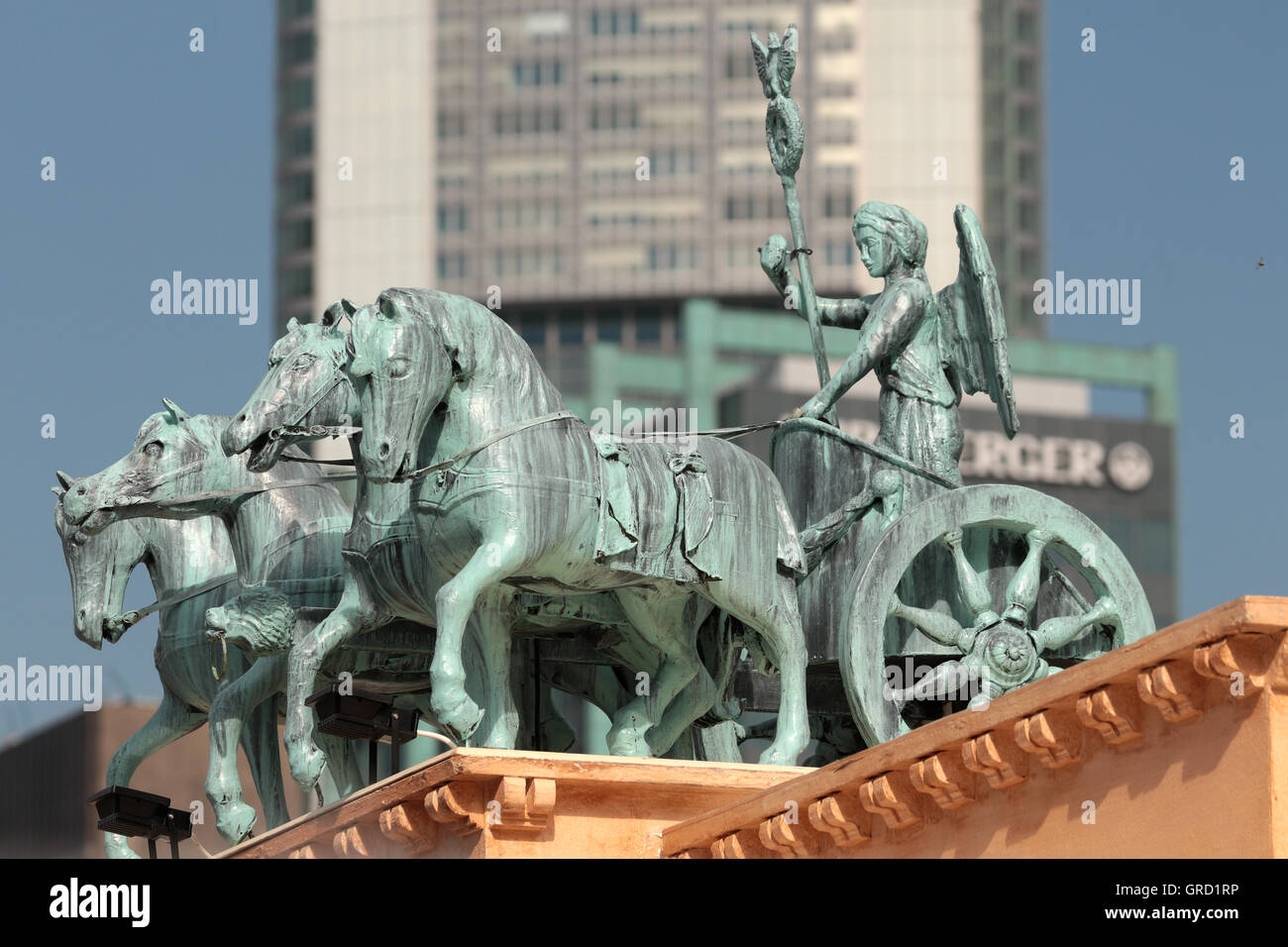 25Th Anniversary Of German Reunification At Frankfurt. Model Of ...
