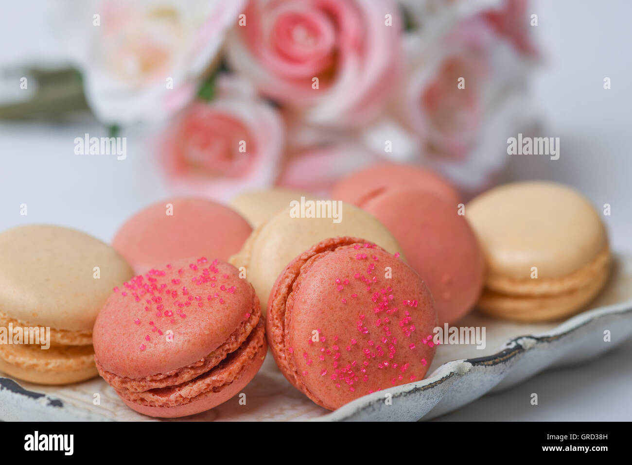 Colorful macaron cookies Stock Photo - Alamy