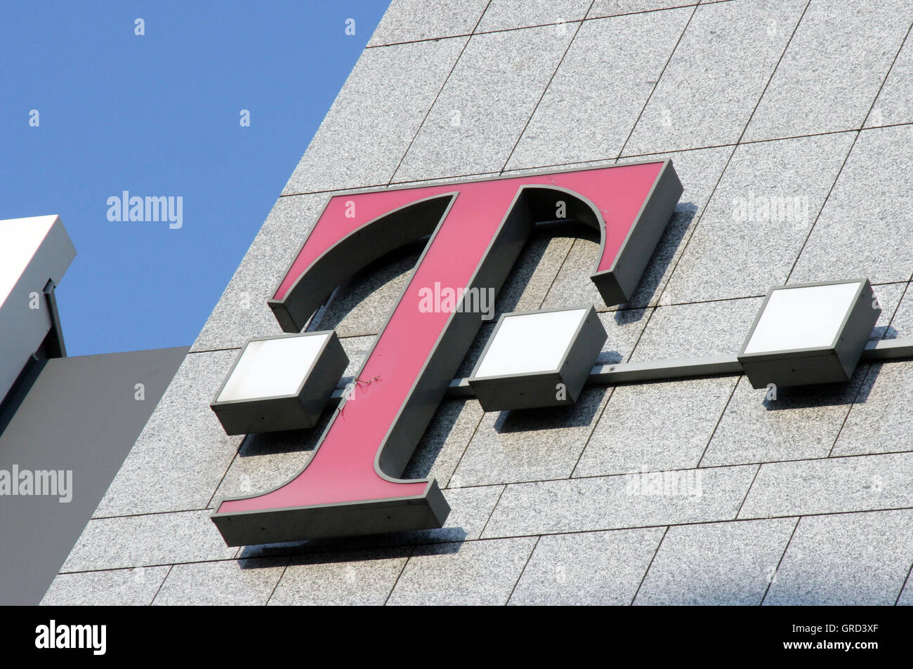 Logo German Telekom Stock Photo - Alamy